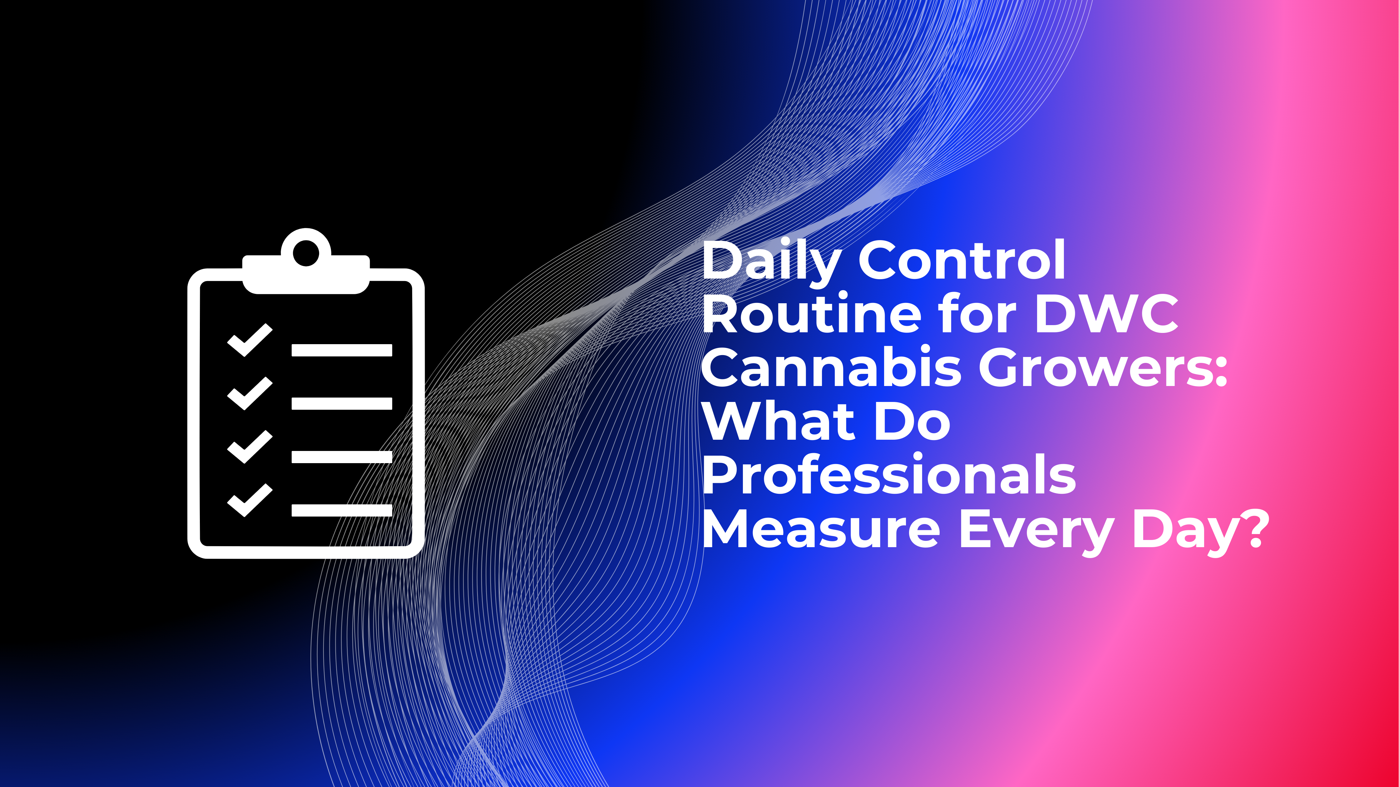 Daily Control Routine for DWC Cannabis Growers: What Do Professionals ...